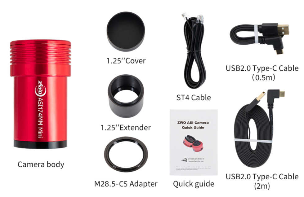 Caméra ZWO ASI174MINI | Shelyak Instruments
